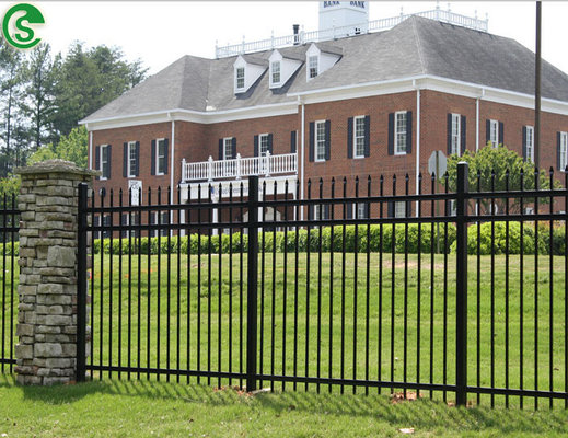 cheap black powder coated used wrought iron fence panels for sale