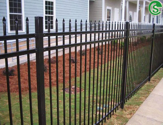 anti-climb steel tube ornamental iron fence for school playground