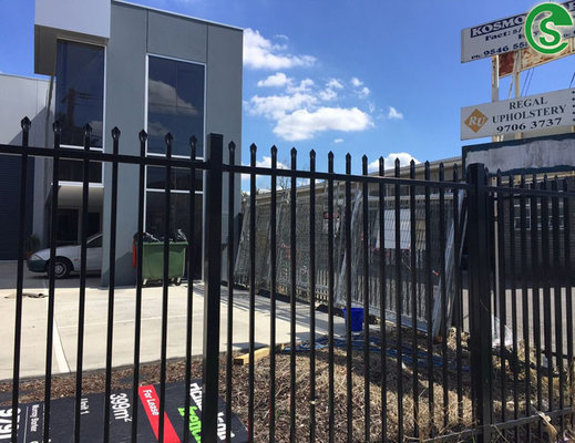 Powder coated field guard fencing design ornamental 3 rail commercial fence
