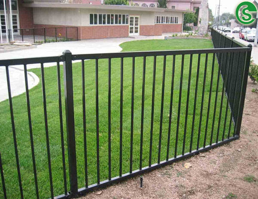 pedestrian walk 3 rail fence panels ornametal picket fence with post