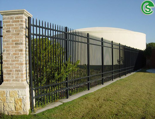8ft welded steel tube residential ornamental fencing for border