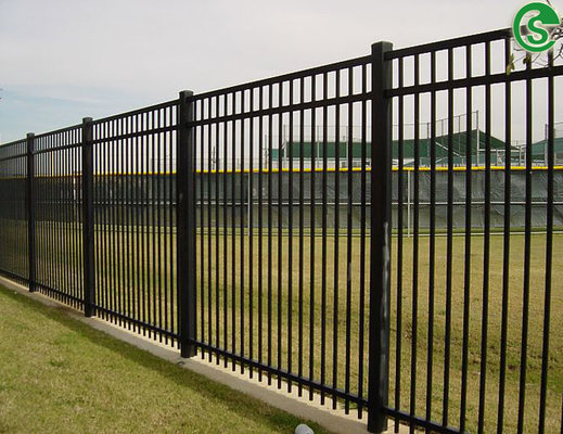 8ft welded steel tube residential ornamental fencing for border