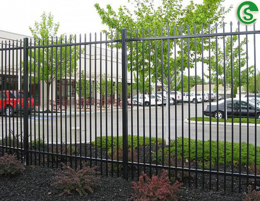 8ft welded steel tube residential ornamental fencing for border