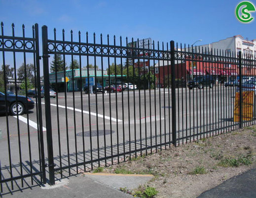 high quality flower border fence steel picket fencing Germany