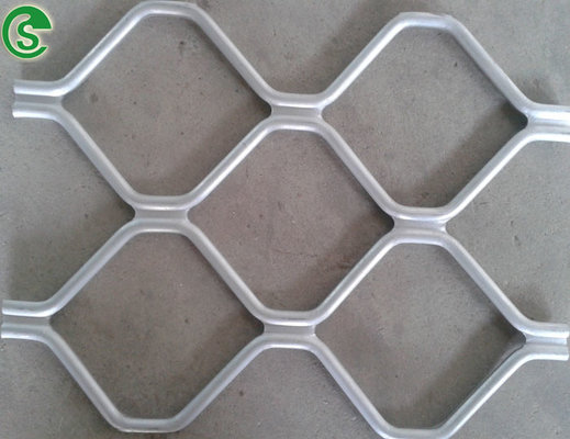 6mm thickness 63*63mm hole Aluminum Amplimesh Diamond Security Grilles for dubai market