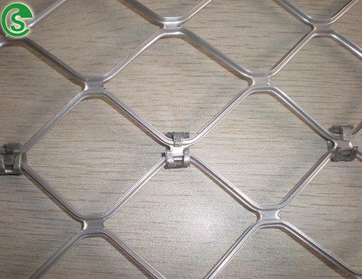 6mm thickness Anti corrosion and beautiful widely used aluminium grid wire amplimesh fence