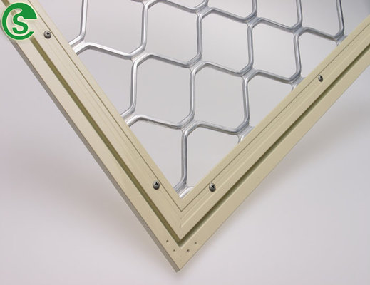 Powder coated black white anti-rust amplimesh security window screen for door
