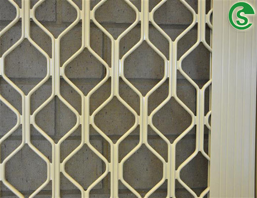 Beige 7mm thickness 60 x 60 opening aluminum alloy amplimesh for sale