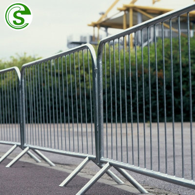 Galvanized temporary security fences panels pedestrian barricades Austrilia