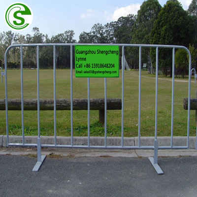 Anti-rust security hot dipped galvanized mobile metal police barricades fow crowd control