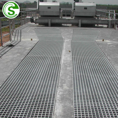 hot dip galvanized anti slip bar steel grating weight Steel grid welded bar floor grating