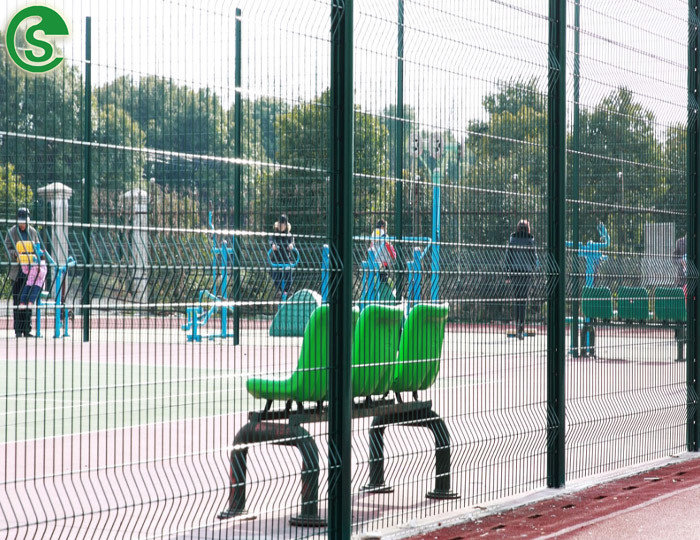 Playground / Sports field Green color Ornamental Welded Wire Mesh Fence Edging(guangzhou)