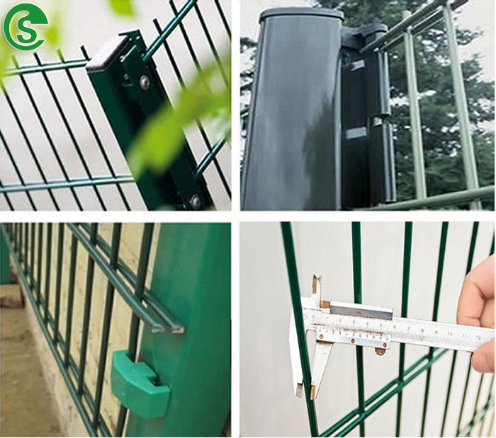 fence double wire garden door galvanized powder coated nylofor 2d fence for boundary wall