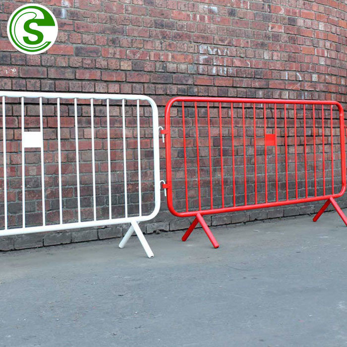 USA hot sale market round tube interlock security bicycle barricades for event