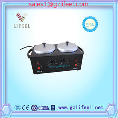 China Hair Removal Salon Use handheld Double Pot Wax Warmer Heater with Temperature Control supplier