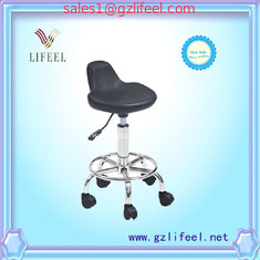 China Beautiful fashionable salon furniture barber chair stool with backrest footrest supplier