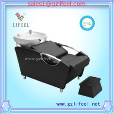 China fashional beauty salon furniture Black shampoo chairs supplier