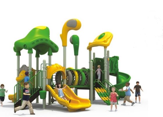China Eco friendly kids plastic spiral slide climbing playground for outdoor supplier