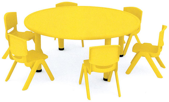 kids furniture green color table and chairs plastic school desk supplier