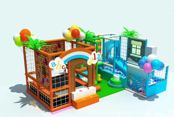 small indoor home playground trampoline and slide indoor playground for 1 year old supplier