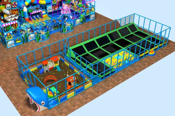 small indoor home playground trampoline and slide indoor playground for 1 year old supplier