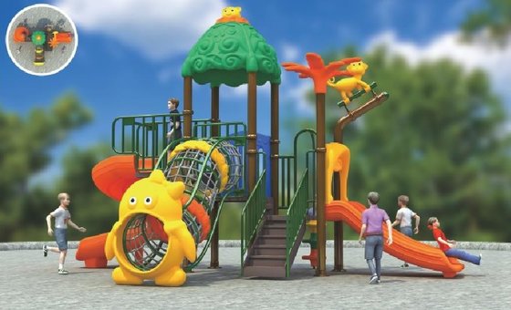 primary school children plastic swing sets playground equipment for sale supplier