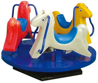 best selling fashion LLDPE plastic horse play game kids seesaw for outdoor park supplier