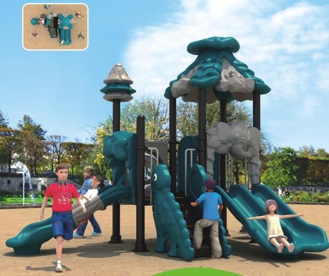 small size outdoor plastic slide professional playground equipment for kids supplier