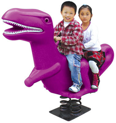 plastic frog spring rider outdoor play rocking horse for yard supplier