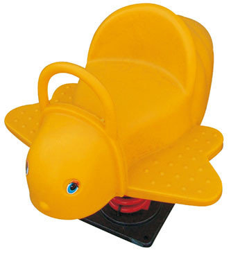 plastic frog spring rider outdoor play rocking horse for yard supplier