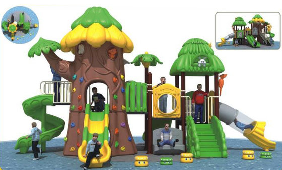amusement park attractive climbing play structure plastic playground for kids supplier