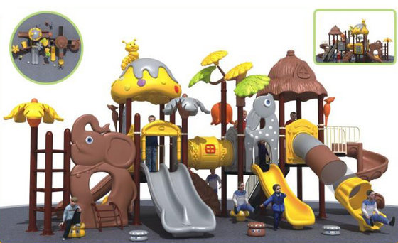 amusement park attractive climbing play structure plastic playground for kids supplier