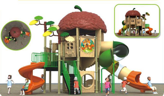 amusement park attractive climbing play structure plastic playground for kids supplier