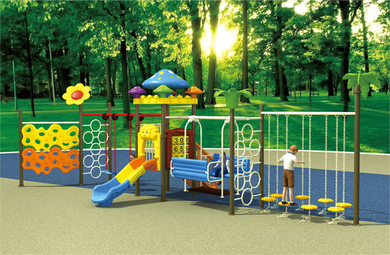 newly design outdoor slide playground plastic playsets for daycare supplier