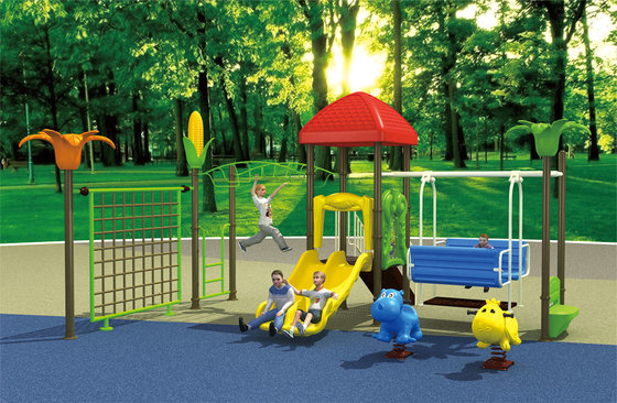 newly design outdoor slide playground plastic playsets for daycare supplier