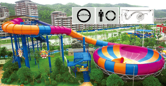wonderful rainbow slide fiberglass water slide for amusement park supplier