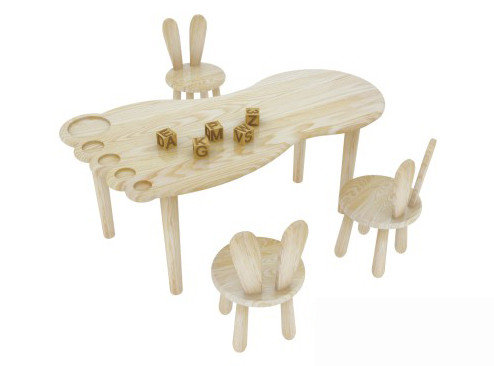 primary school furniture baby table and chairs in wood material supplier