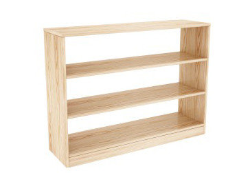 three level wooden kids school cabinet bag shelf with good quality supplier