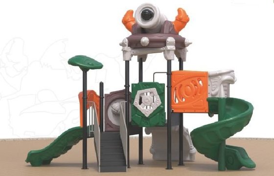LLDPE plastic commercial play equipment plastic playground set supplier
