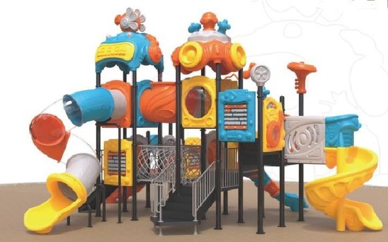 LLDPE plastic commercial play equipment plastic playground set supplier