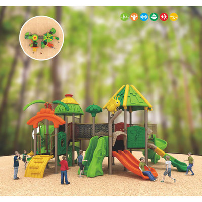 commercial cheap childrens garden play equipment playground swing slide supplier