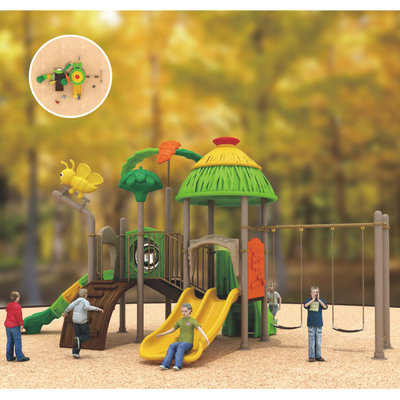 commercial cheap childrens garden play equipment playground swing slide supplier