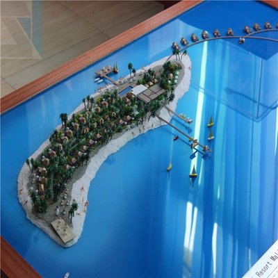 Maldives beach villa interior building model for exhibtion, 3d physical model