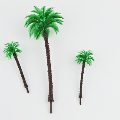 45mm scale model palm trees architectural palstic model green tree trains layout