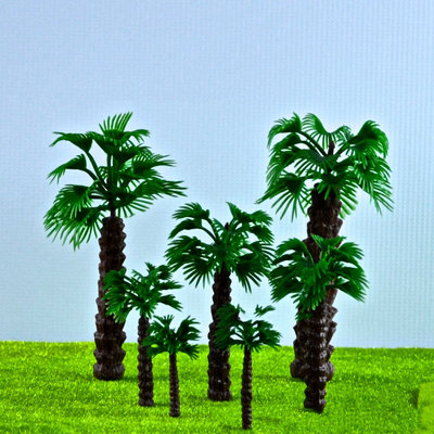 Model custom  tree building materials , tropical coconut model crafts