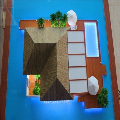 Maldives beach villa interior building model for exhibtion, 3d physical model