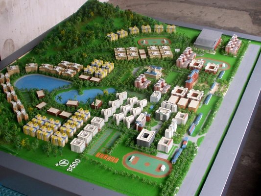 Multi storey house building scale model for school ,customized architectural model supplier