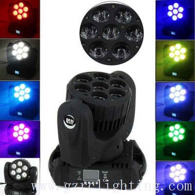 7*12W RGBW-in-1 4in1 Led moving light Stage Light