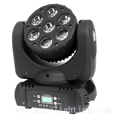 Stage Lighting / LED 10W * 7bulbs 4 In 1 RGBW Moving Head Beam Light
