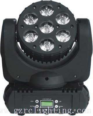 Stage Lighting / LED 10W * 7bulbs 4 In 1 RGBW Moving Head Beam Light